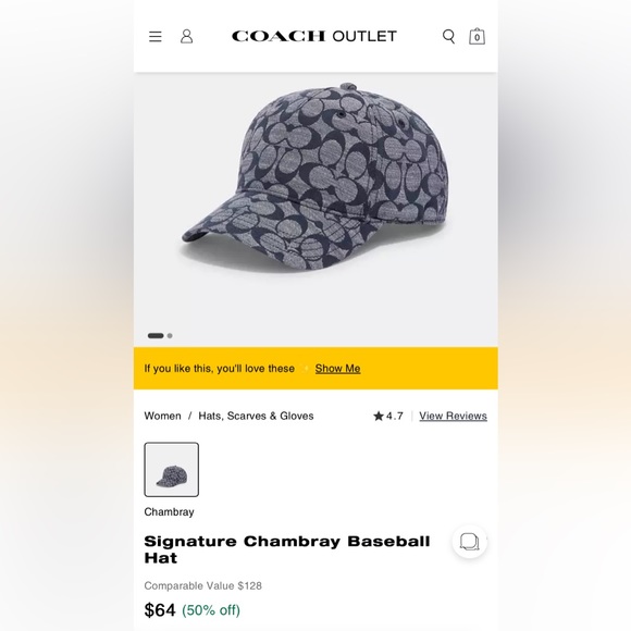 Coach | Accessories | Coach Baseball Cap In Signature Logo | Poshmark